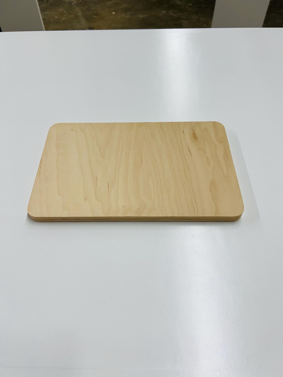 Craft Wood Rectangle Cutout With Rounded Edges. Unfinished Wood ...