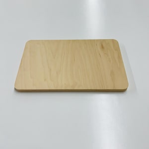 Craft Wood Rectangle Cutout With Rounded Edges. Unfinished Wood ...