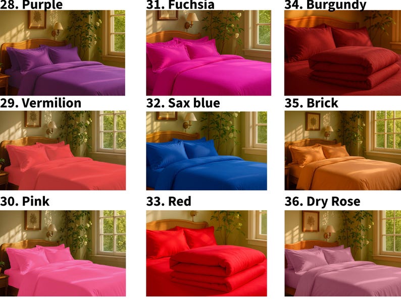 Sax Blue Cotton Duvet Cover Set – 100% Cotton Bedding With Zipper ...