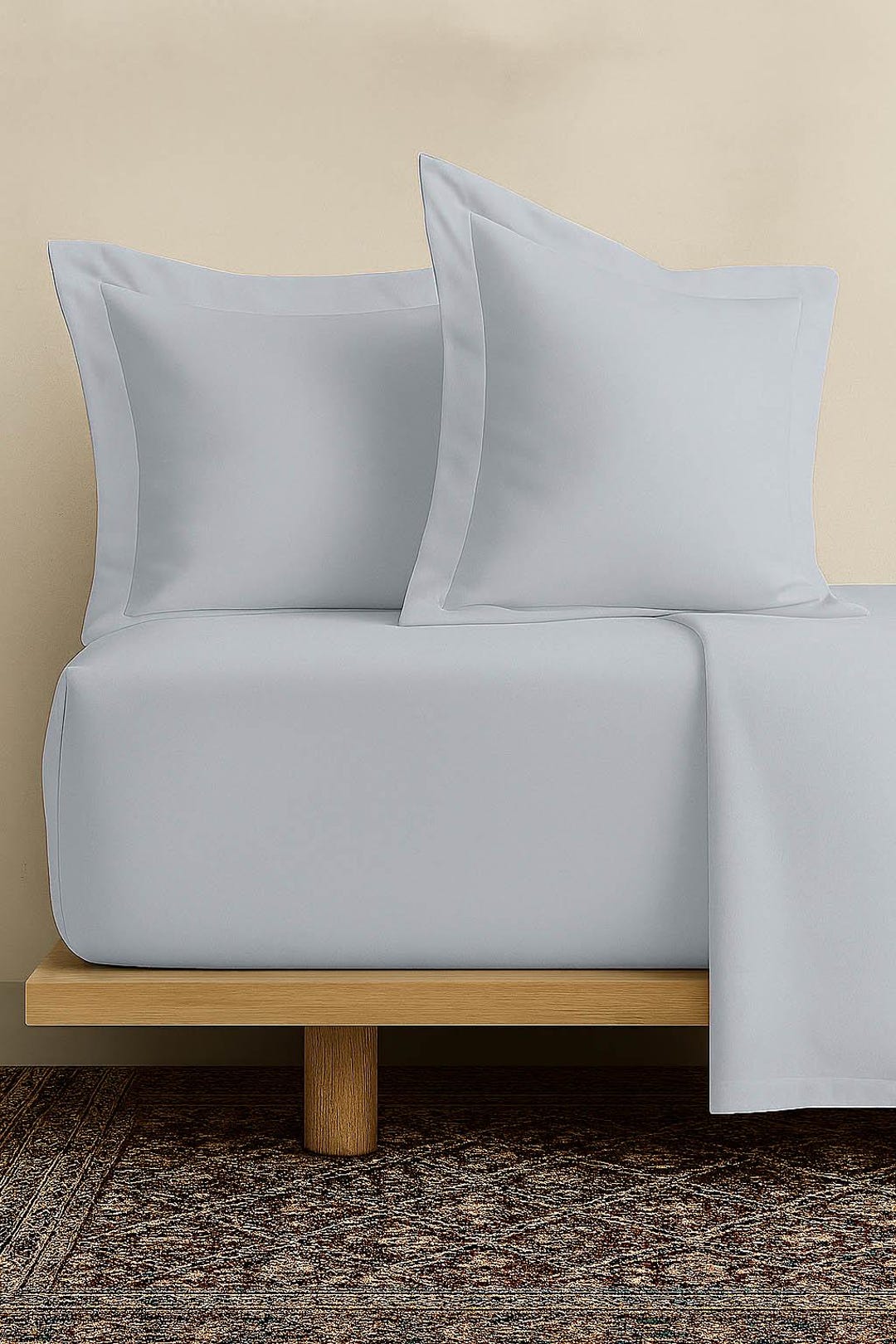Light Blue 100% Cotton Fitted Sheet – Deep Pocket Bed Sheet in Every ...