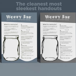 Worry Jar Handout - Anxiety Management Technique - Refocussing Skills ...