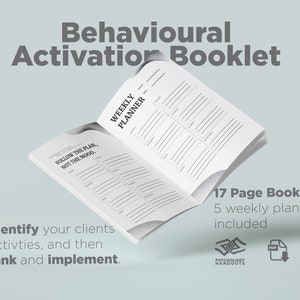 Behavioural Activation Booklet | Instant PDF Download | Cognitive Behavioural Therapy Technique ...