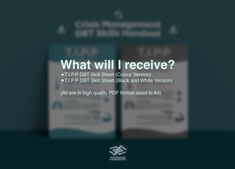 Crisis Management Tipp Handout DBT Distress Control - Etsy