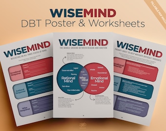 DBT Wise Mind Worksheet PDF, Instant Download Therapy Tool for ...