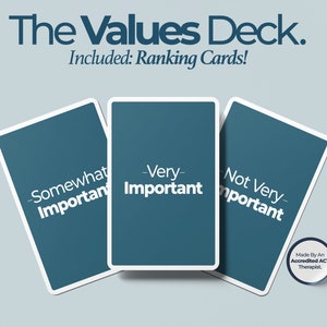 The Values Deck - Discover What Truly Matters || Self-exploration ...