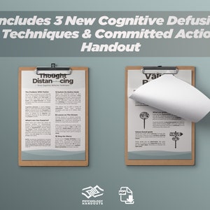 Acceptance and Commitment Therapy Essentials Pack | Cognitive Defusion ...