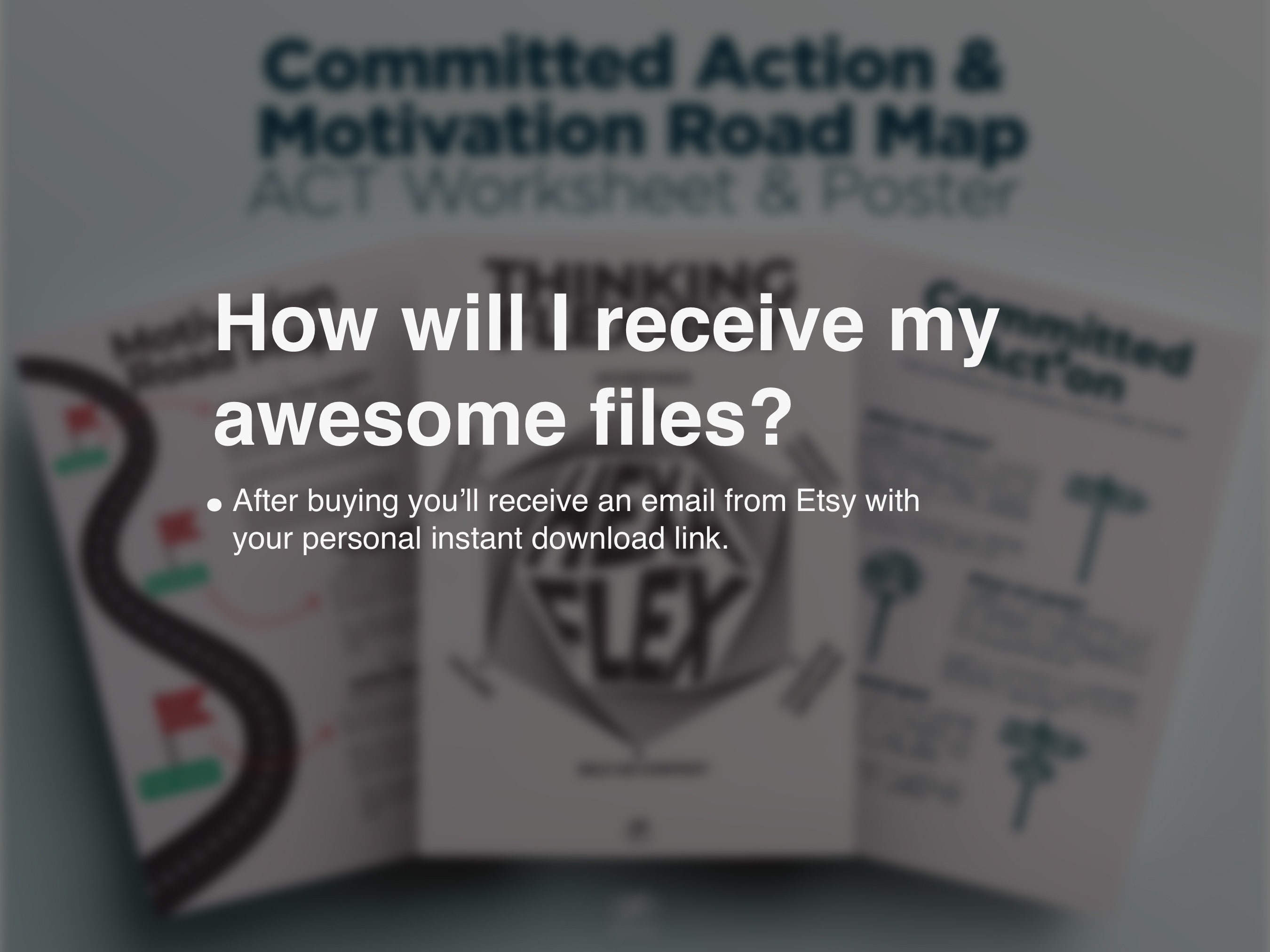 Acceptance and Commitment Therapy Worksheets Bundle, Committed Action ...