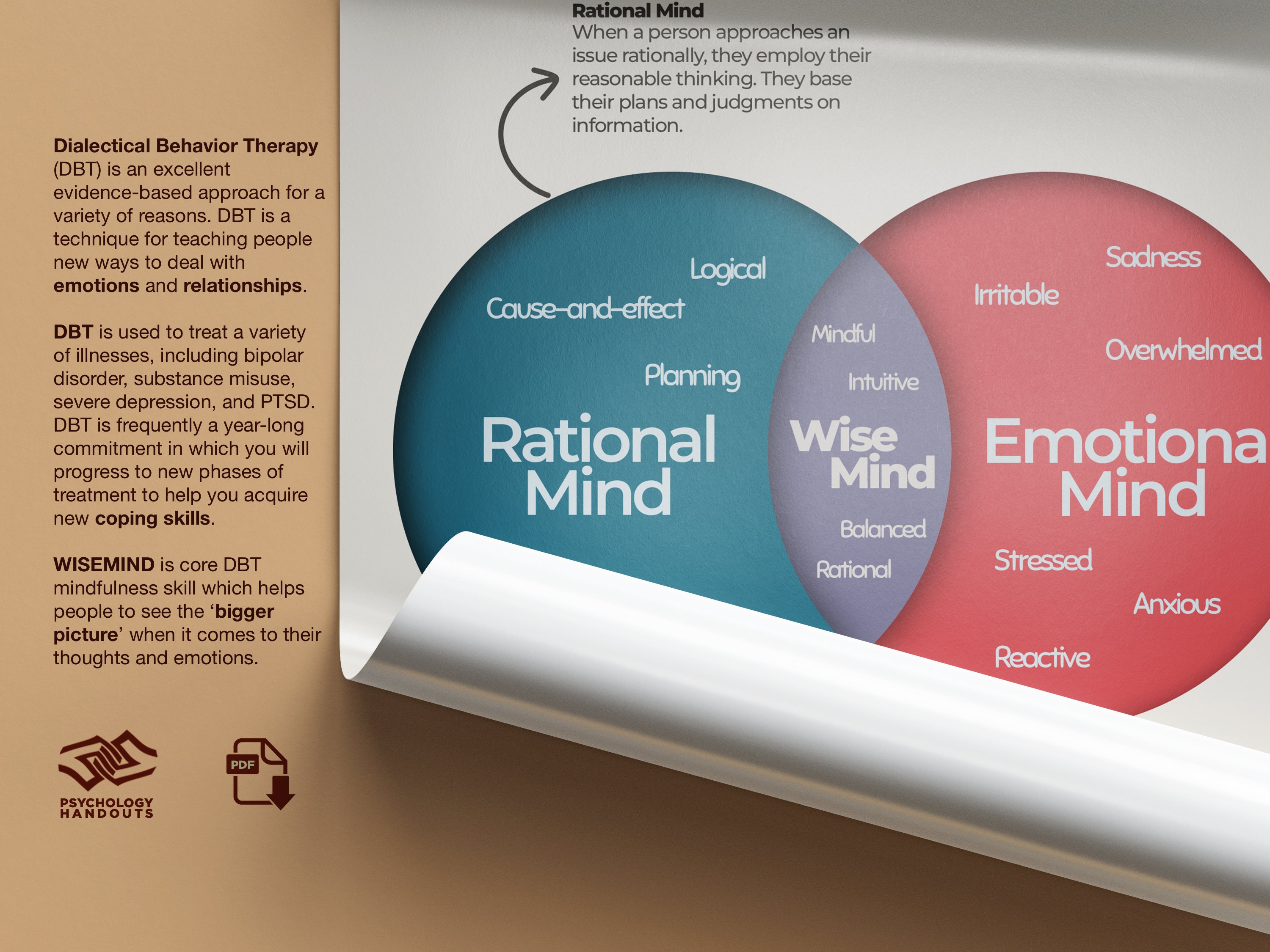 Dialectical Behavioural Therapy Worksheets | DBT Bundle | Coping Skills ...