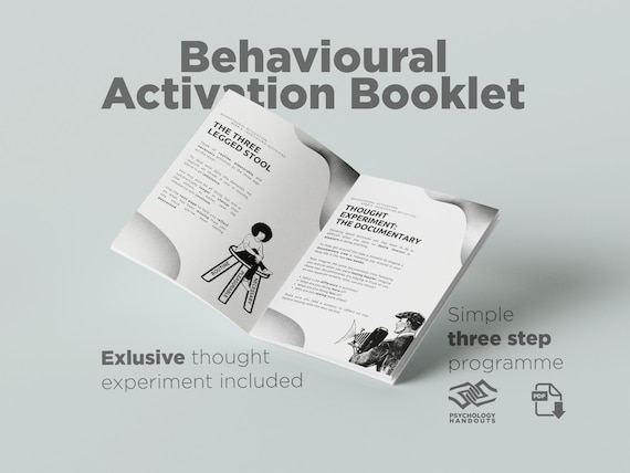 Behavioural Activation Booklet Instant PDF Download - Etsy