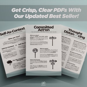 Acceptance and Commitment Therapy Essentials Pack | Cognitive Defusion ...