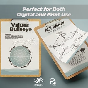 Acceptance and Commitment Therapy Essentials Pack | Cognitive Defusion ...