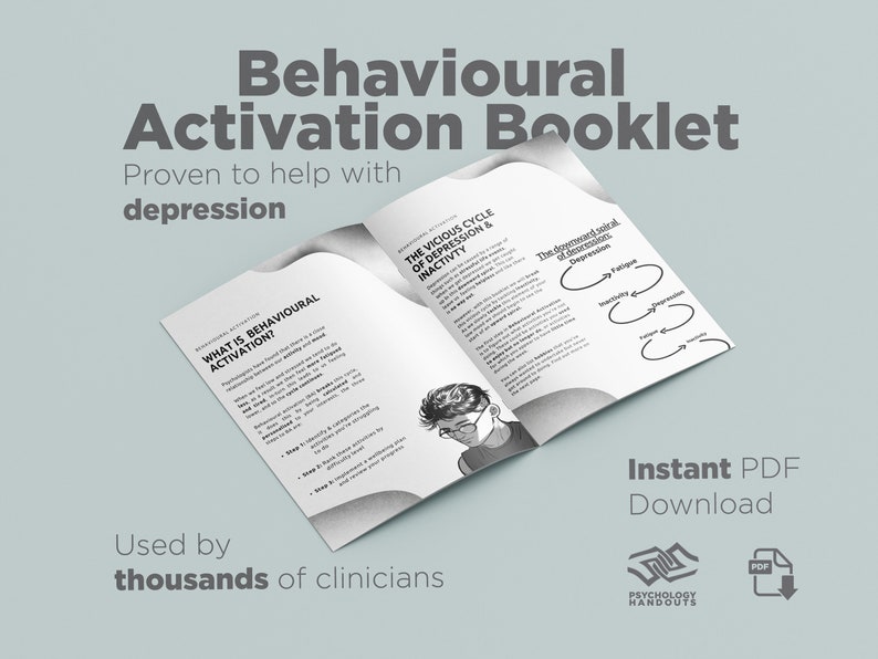 Behavioural Activation Booklet Instant PDF Download - Etsy