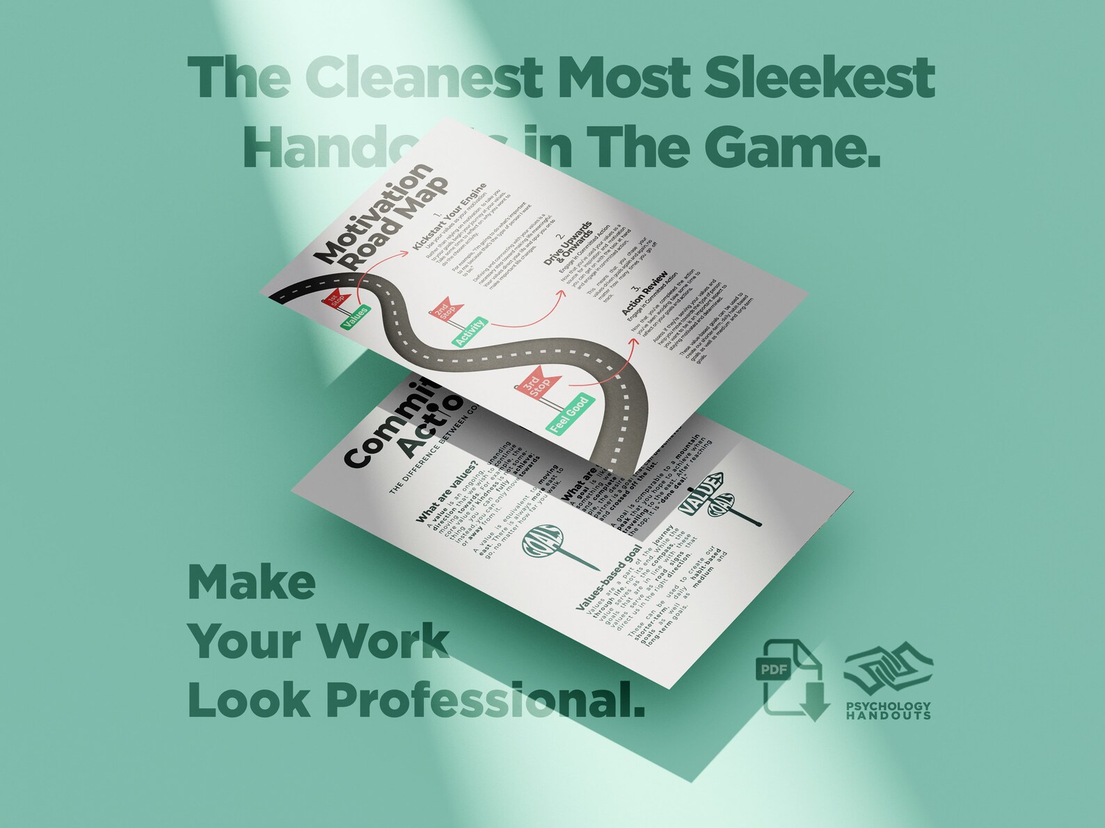 Acceptance and Commitment Therapy Worksheets Bundle, Committed Action ...