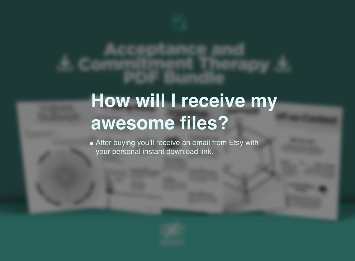 Acceptance and Commitment Therapy Worksheets Bundle Cognitive - Etsy