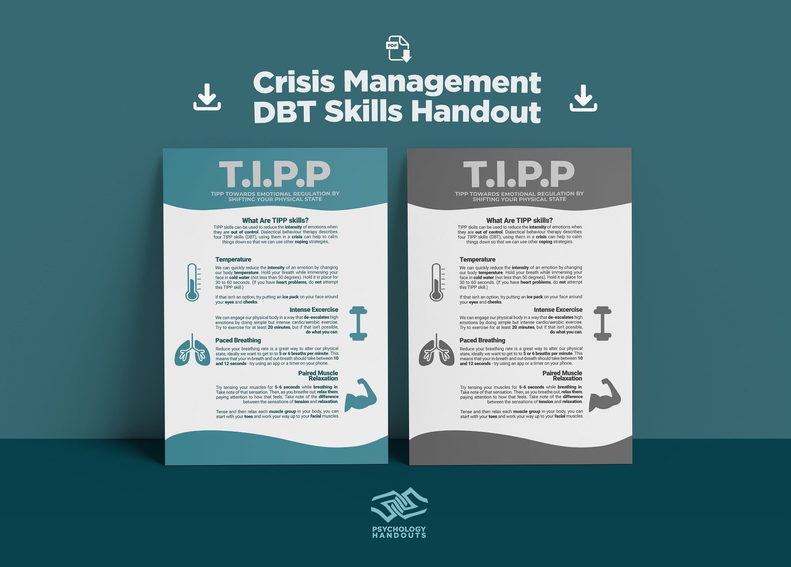 Crisis Management Tipp Handout DBT Distress Control - Etsy