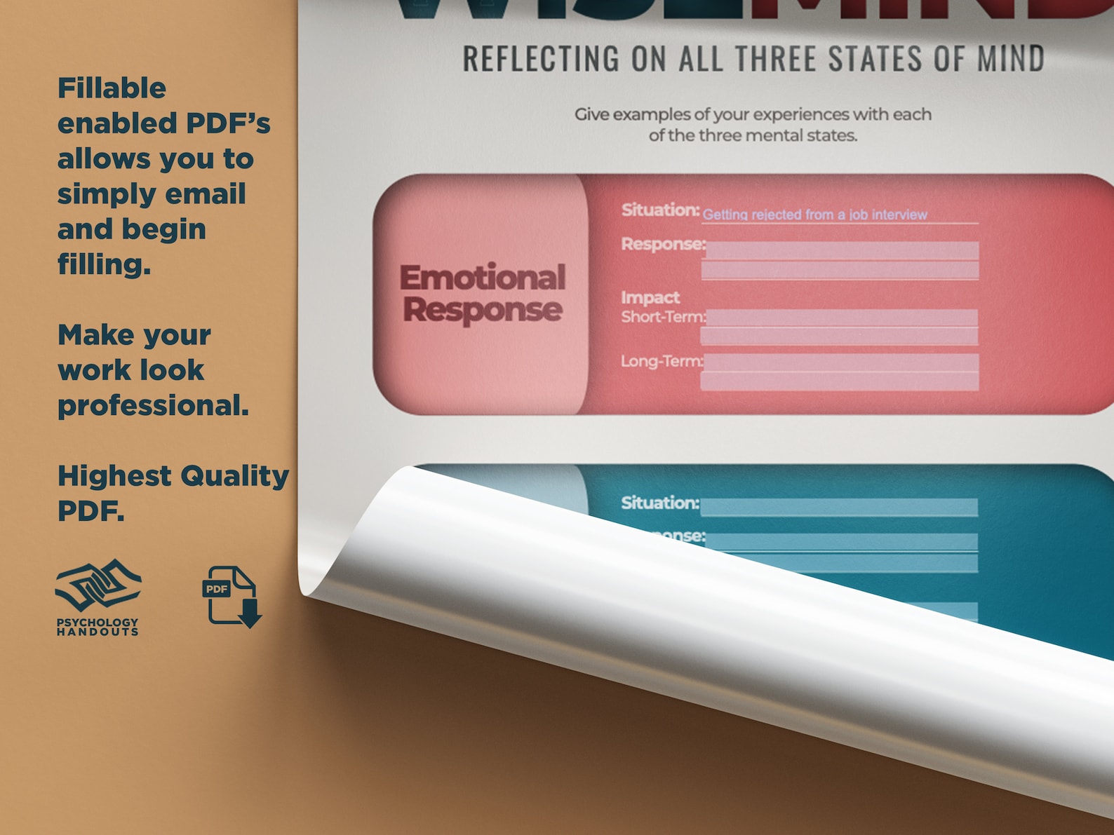 Wise Mind DBT Poster & Worksheet DBT Mindfulness Skill - Etsy