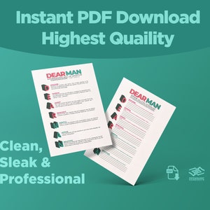 DEAR MAN Handout and Worksheet | DBT Effective Communication ...