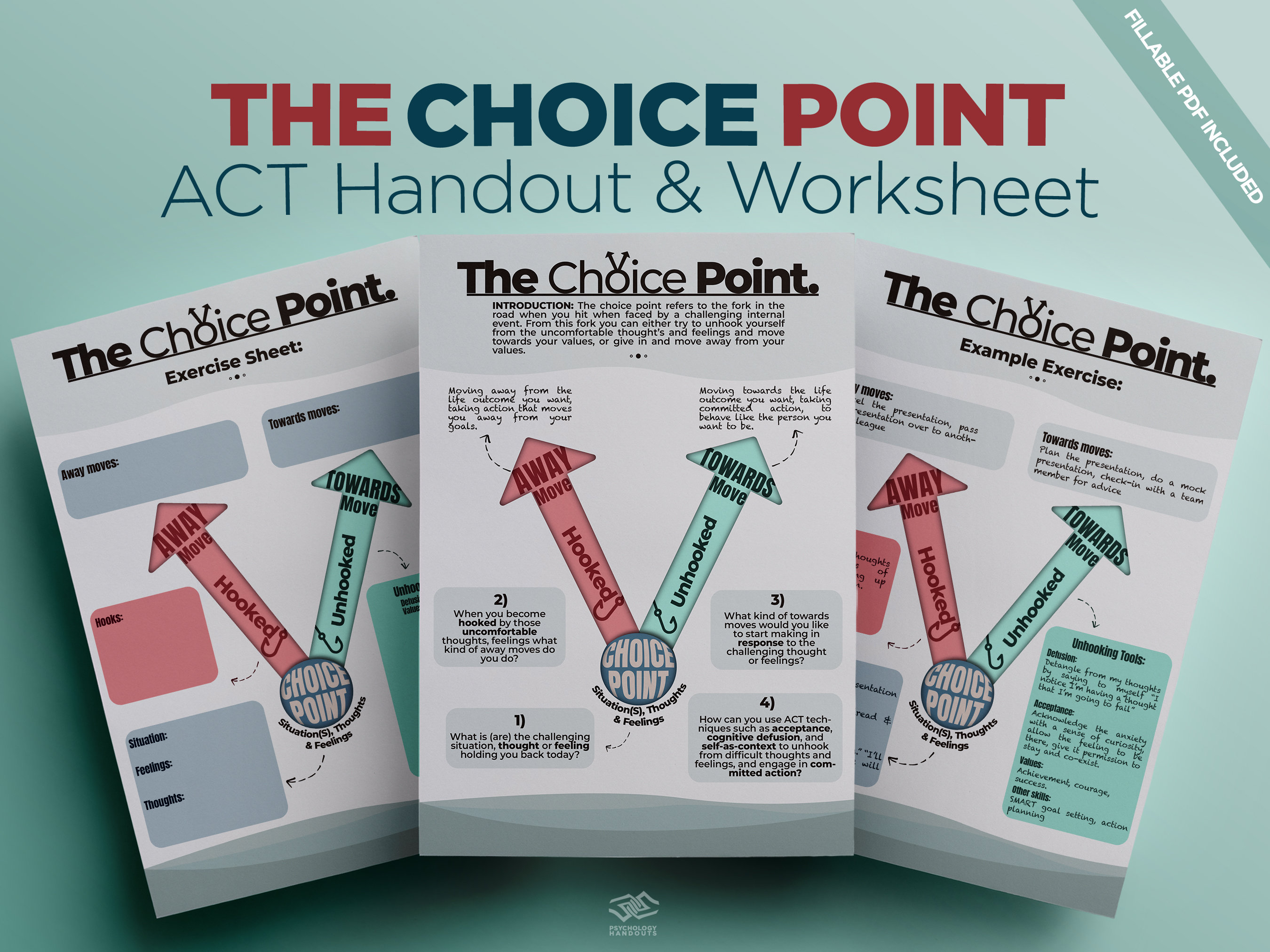 NEW: the Choice Point, Acceptance and Commitment Therapy Handouts ...