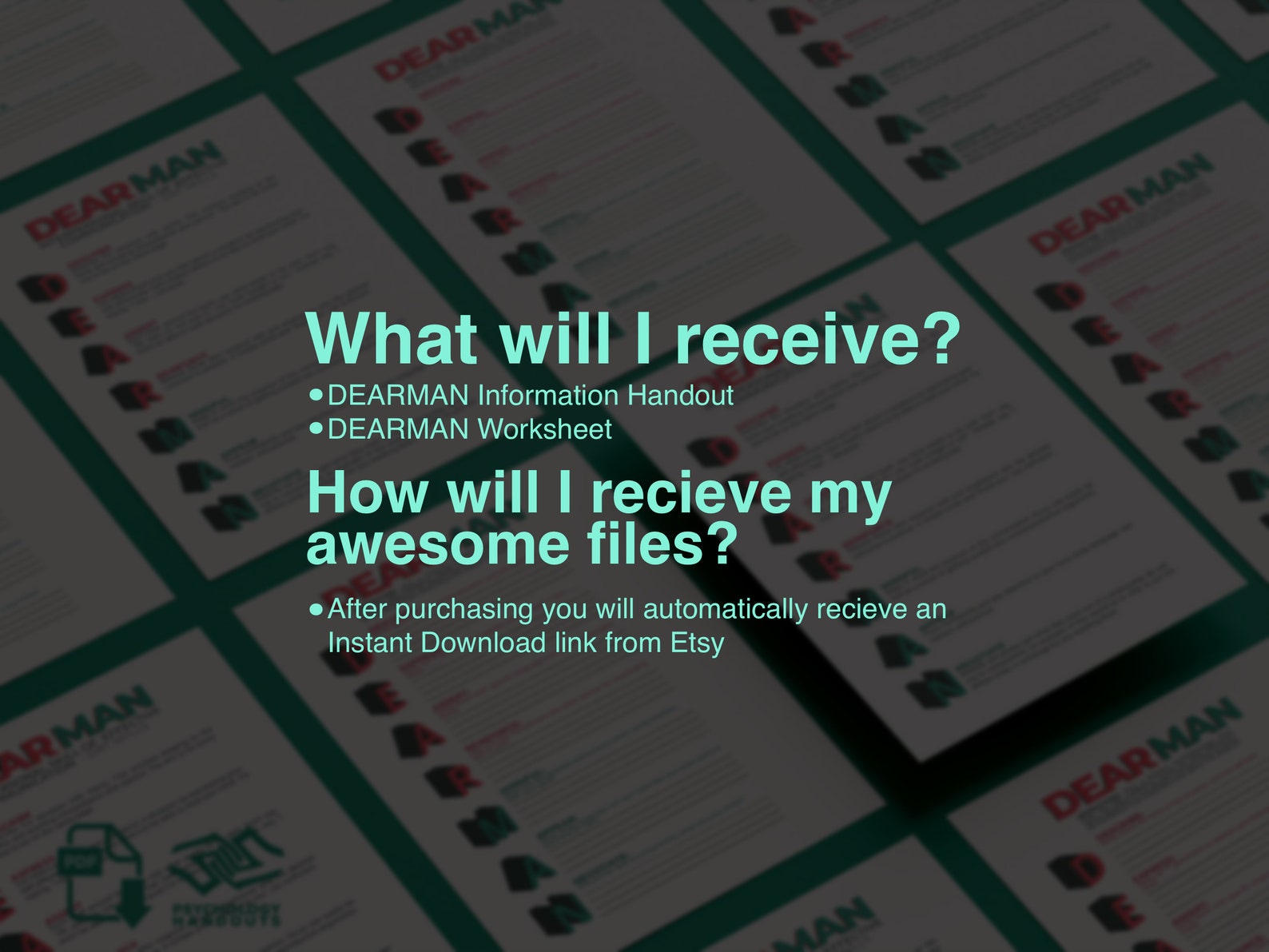 DEAR MAN Handout and Worksheet | DBT Effective Communication ...