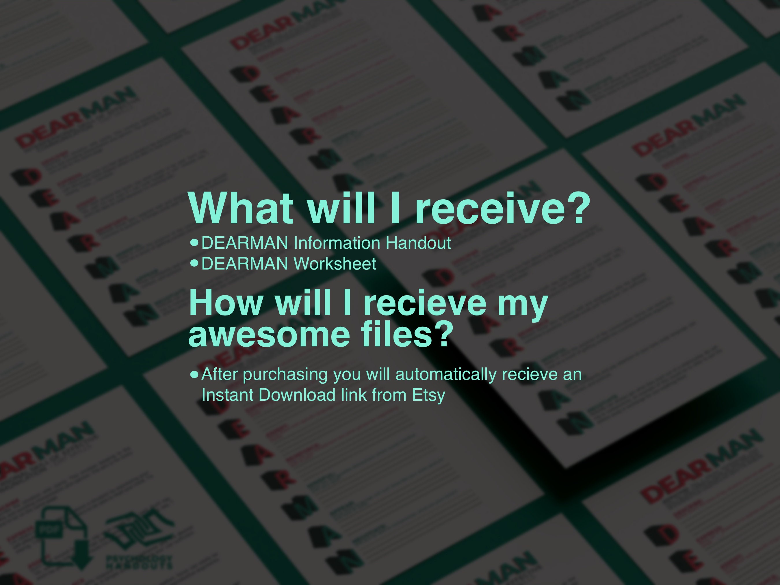 DEAR MAN Handout and Worksheet | DBT Effective Communication ...