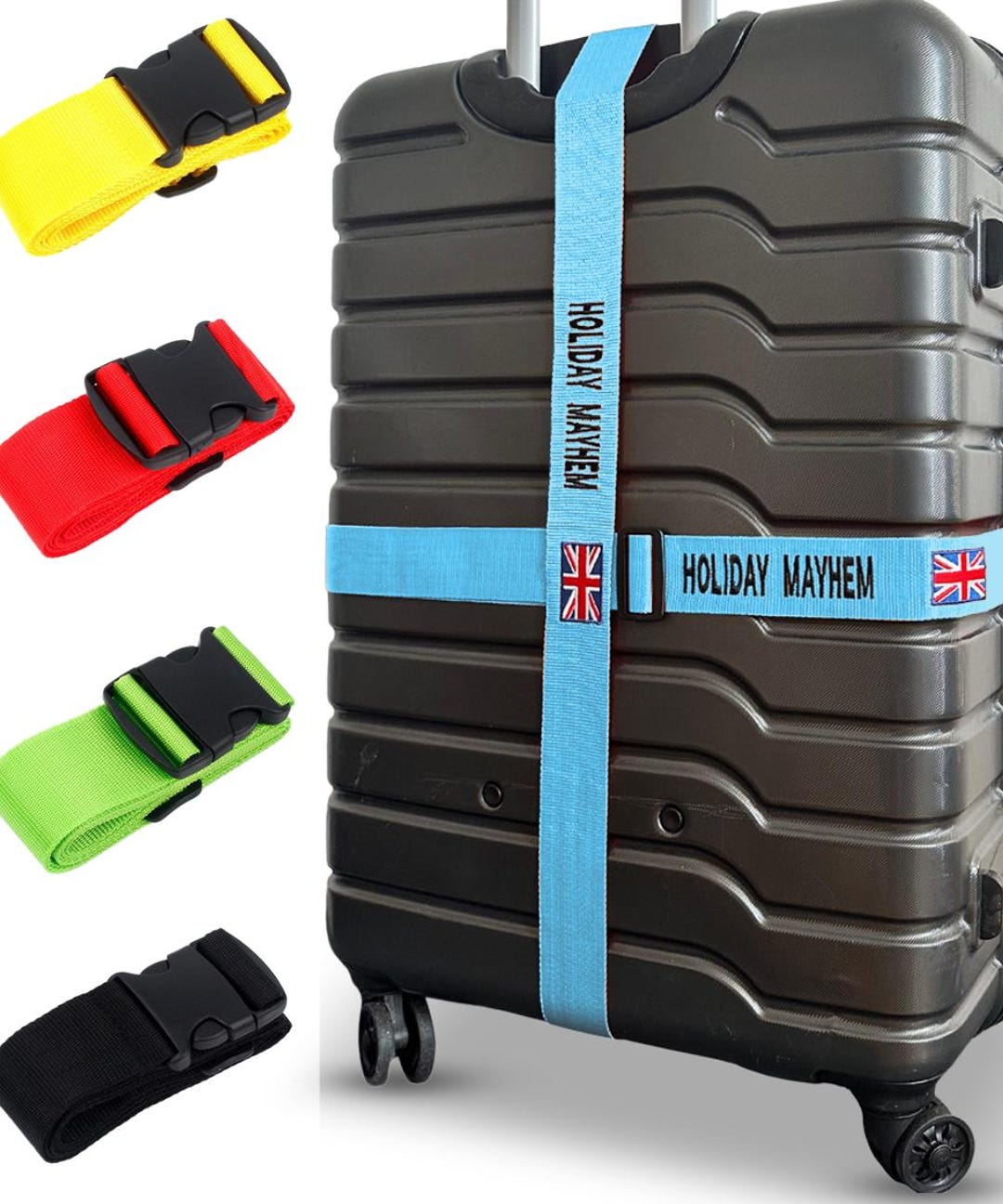 Luggage Straps Customized Safety Suitcase Belt Personalised Custom ...