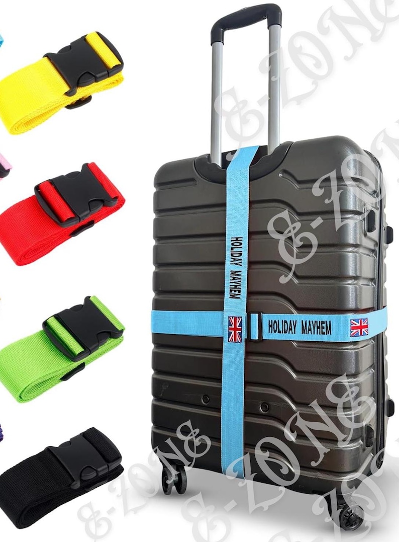 Luggage Straps Customized Safety Suitcase Belt Personalised Custom ...