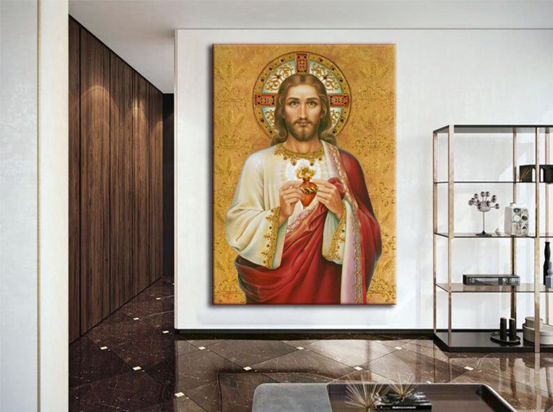 Jesus Christ Canvas Print Jesus Christ Wall Art Religious Canvas Art ...