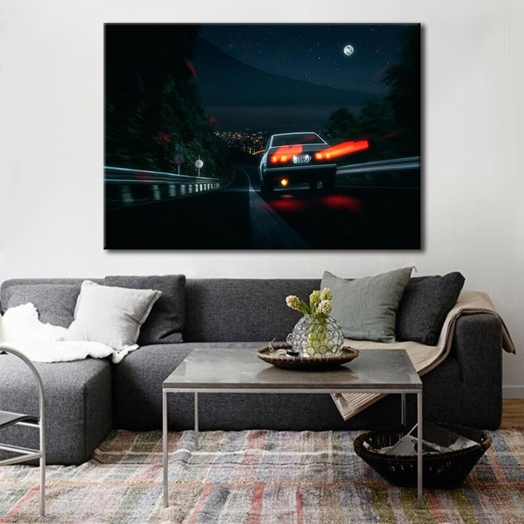 Initial D by Ray29rus Canvas Print - Initial D Wall Art - Initial D ...