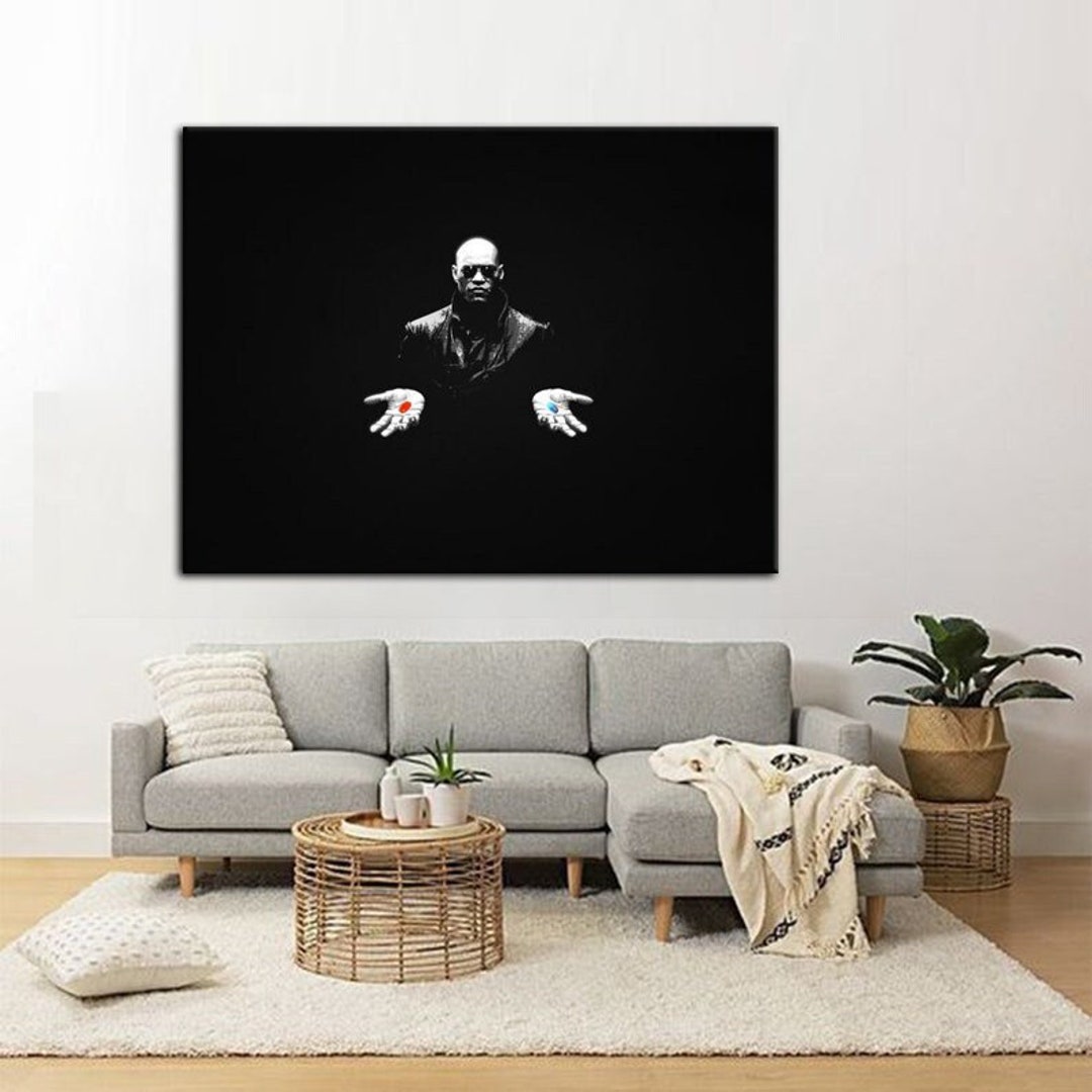Matrix Morpheus Pill Canvas Print Matrix Wall Art Morpheus Pill Canvas ...