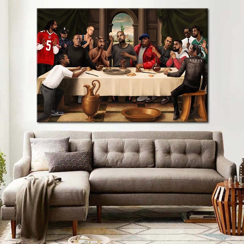 Last Supper Best Rappers Canvas Print Legend Rappers Wall Art Rappers ...