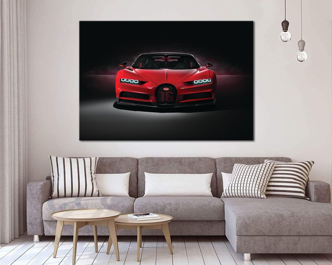 Bugatti Chiron Canvas Print - Bugatti Chiron Wall Art - Bugatti Chiron ...
