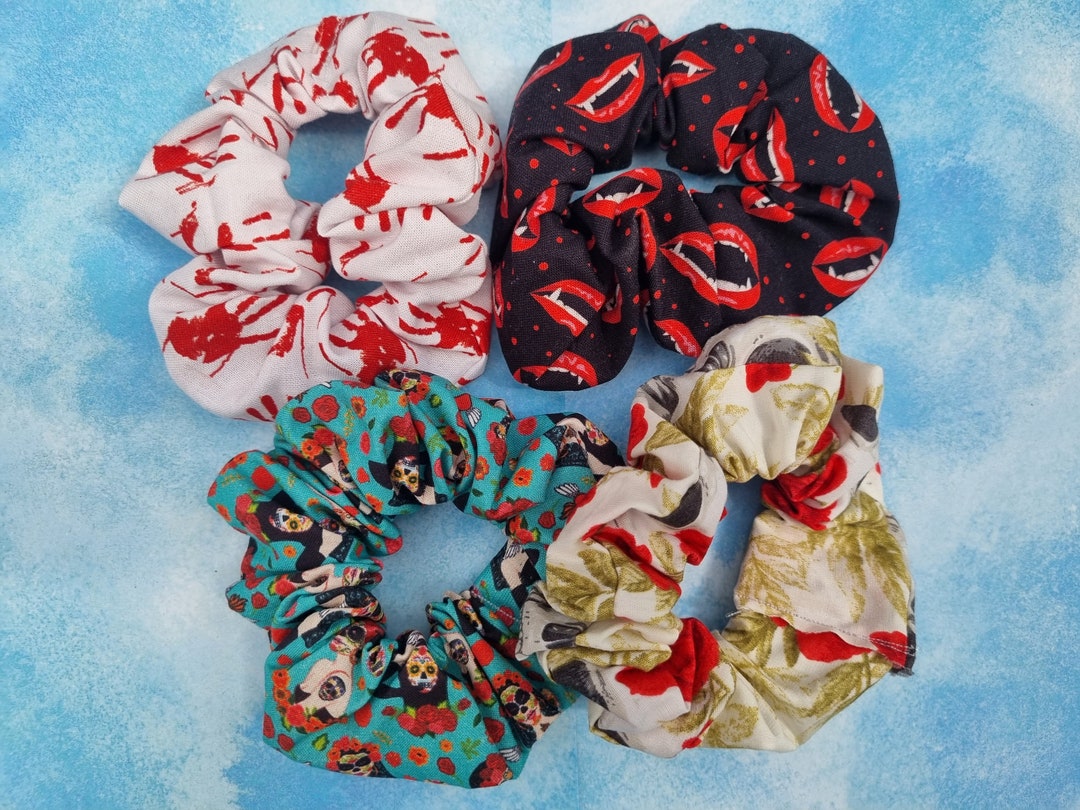 Horror Theme Scrunchie Various Hair Accessory Hair Tie Hair Elastics ...