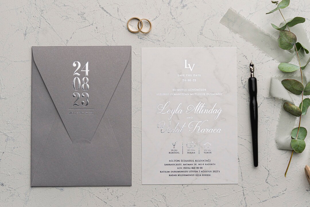Wedding Invitations, Elegant Wedding Invitations, Simple Invite ...