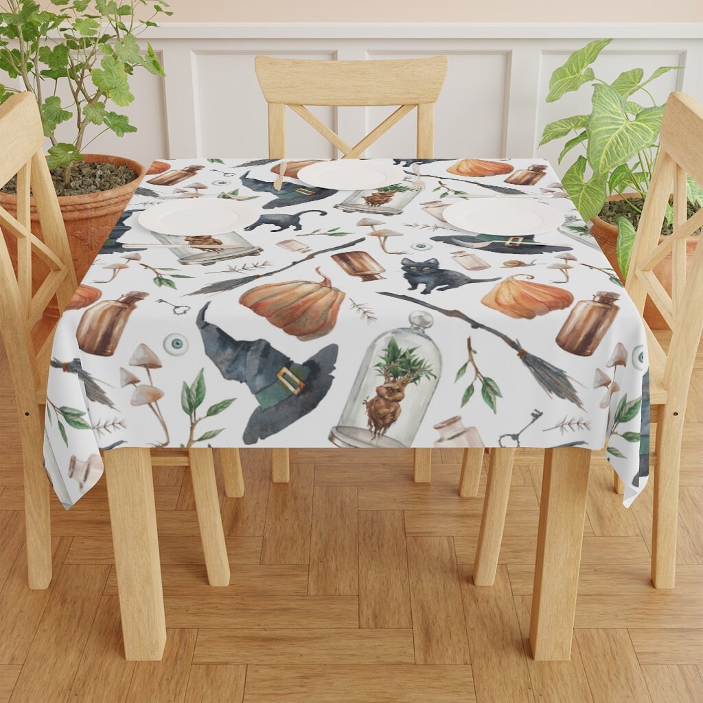 Witch Round Tablecloth - Eclectic Witch And Friends by heidiherrera ...