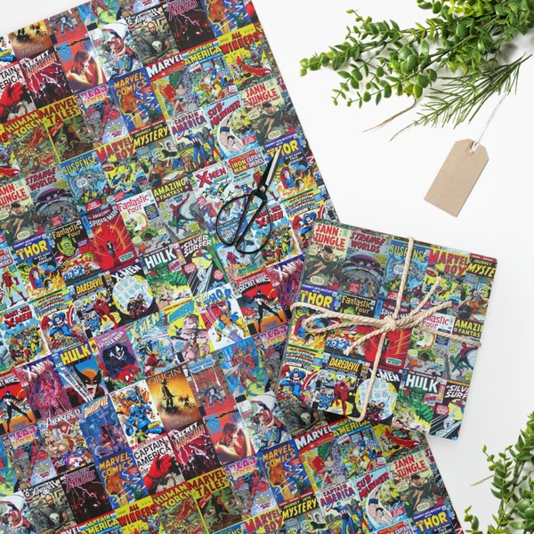 Spiderman Birthday Wrapping Paper - Etsy