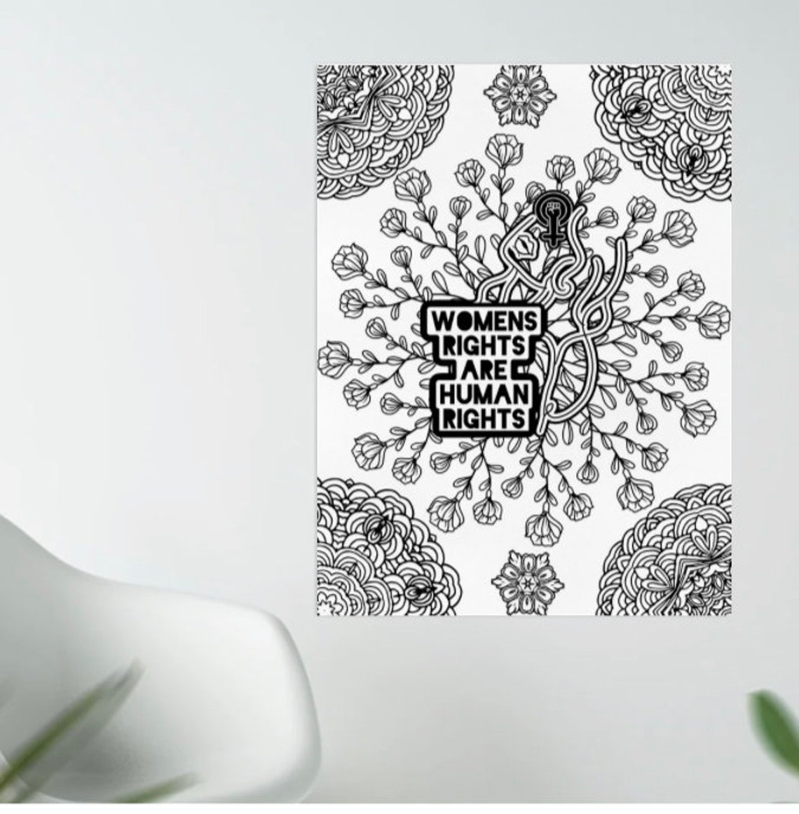 Feminist Coloring Pages Adult Coloring Pages PNG Digital - Etsy