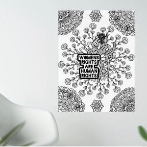 Feminist Coloring Pages- Adult Coloring Pages- PNG- Digital Download ...