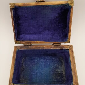 Vintage Treasure Chest Velvet Lined Jewelry Trinket Box Hinged - Etsy