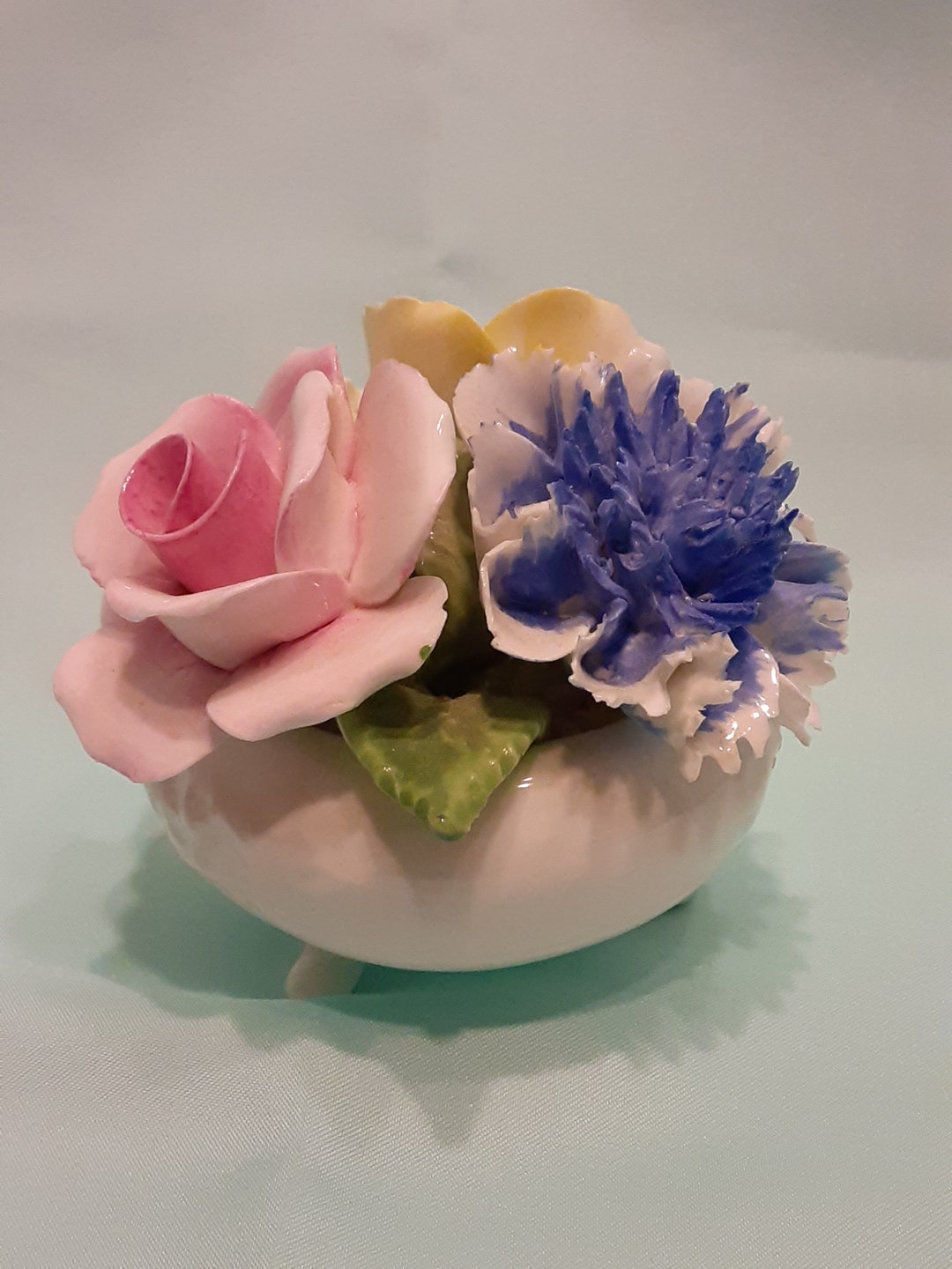 Vintage Radnor Bone China Staffordshire England Hand Made Floral ...