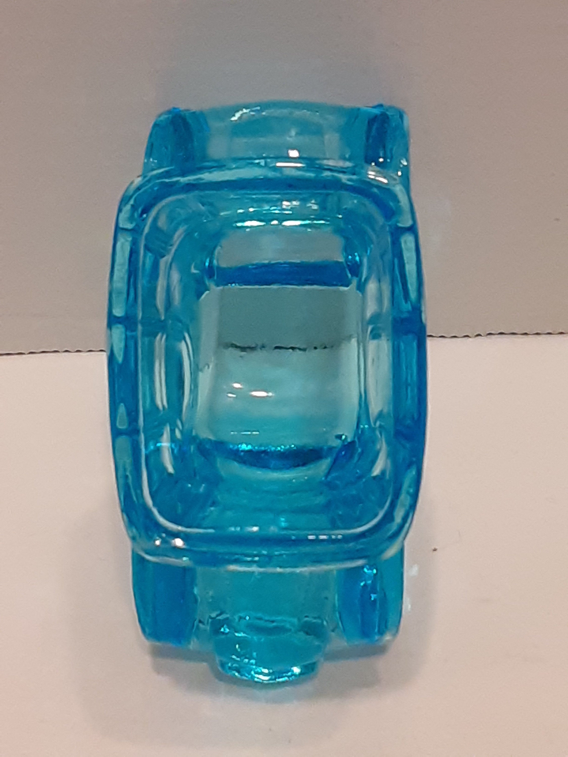 Vintage Aqua Blue Glass Old Car Automobile Toothpick Holder - Etsy