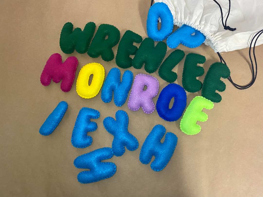 Felt Letters, Felt Name, Learning Activity, for Kids, Felt Alphabet ...