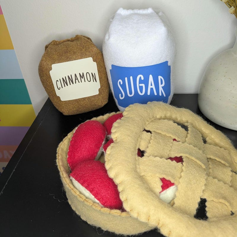 Pretend Felt Pie Toy - Etsy