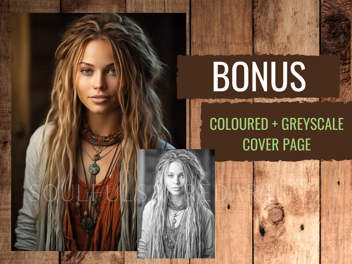 28 Dreadlock Coloring Pages & Book Digital Instant Download Printable ...