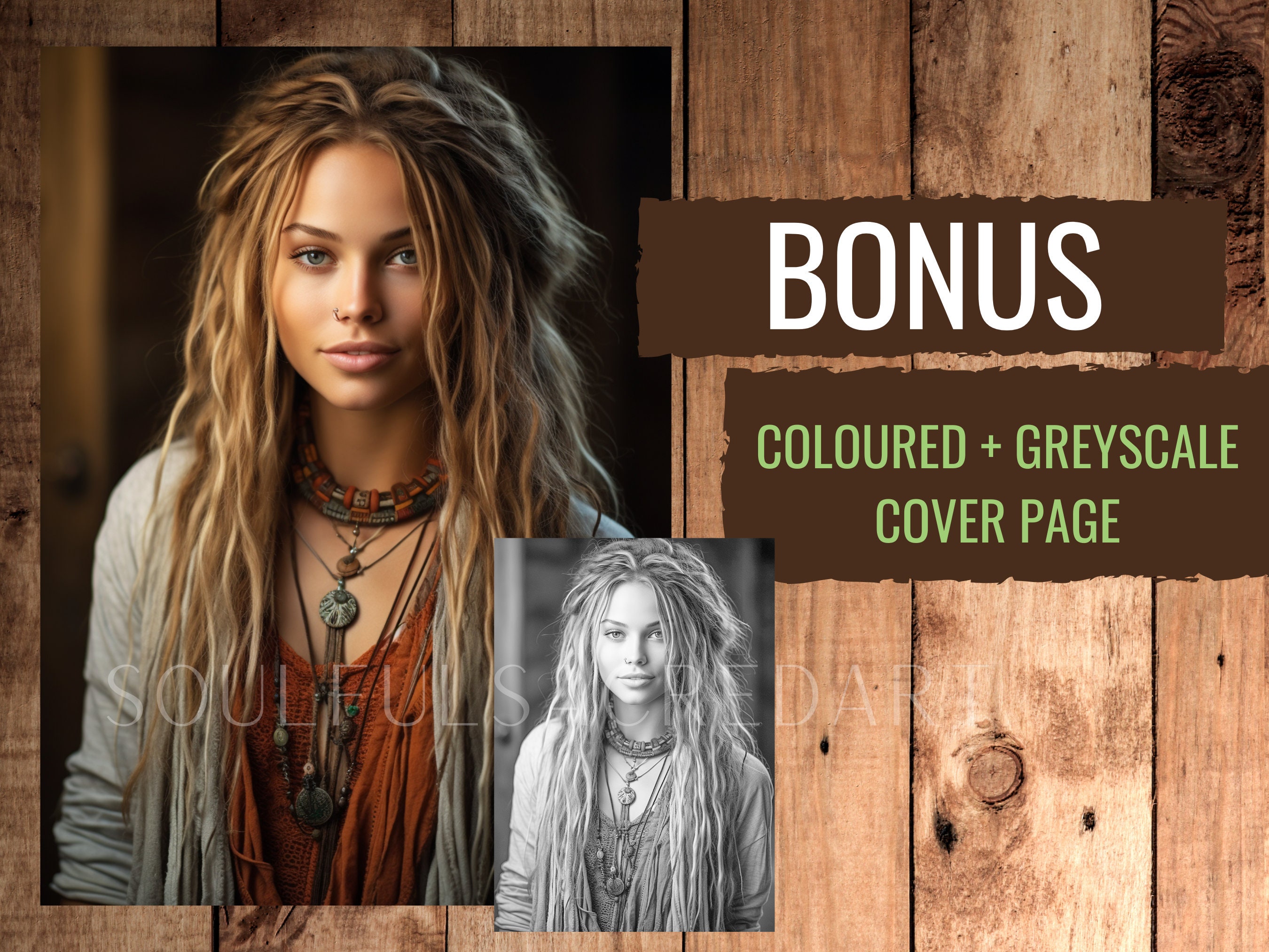 28 Dreadlock Coloring Pages & Book - Digital Instant Download ...