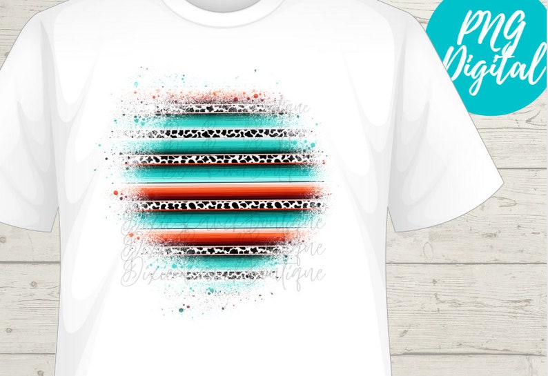 Serape Cow Print Circle Spray Paint Western Background PNG - Etsy