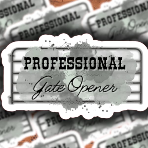 Gate Opener Sticker - Etsy