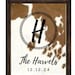 Custom Western Family Name Sign , Genuine Cowhide Wall Art Sign ...