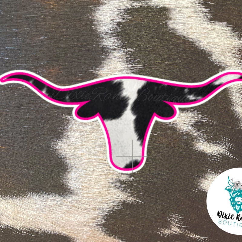 Cow Head Decal - Etsy