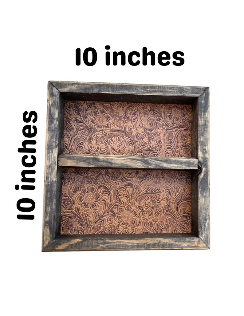 2 Buckle Display Awards Shelf , Belt Buckle Awards Case 10"x10" Wood ...