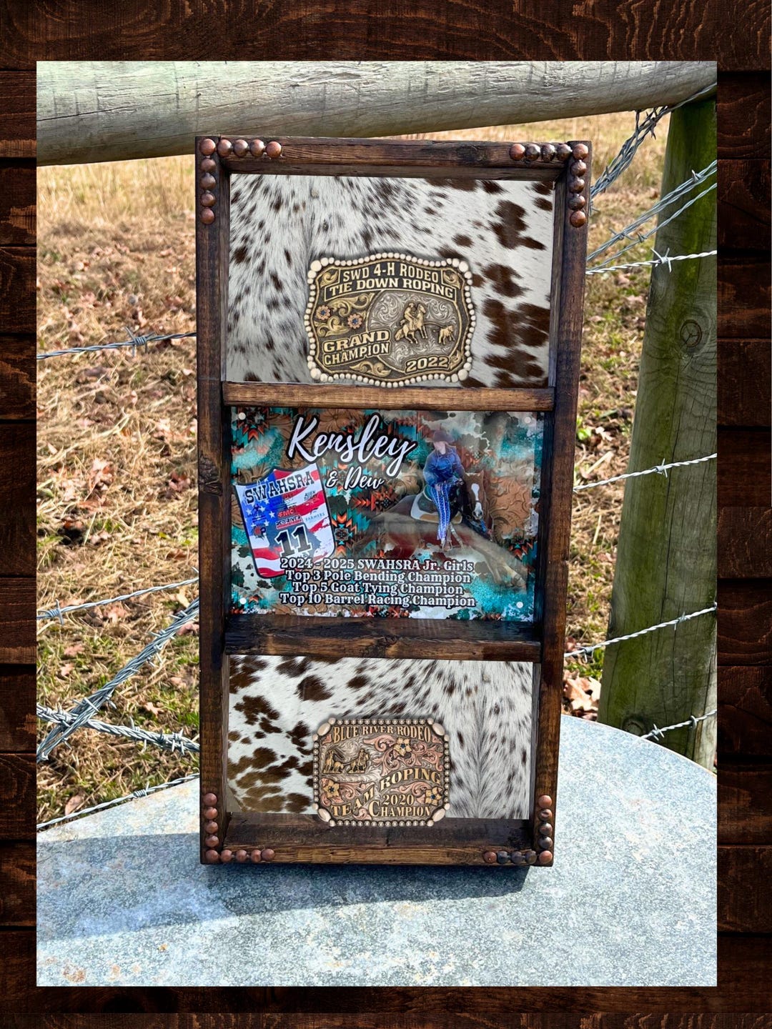 Custom Metal Western Horse Stall Signs , Personalized Equine Stall ...